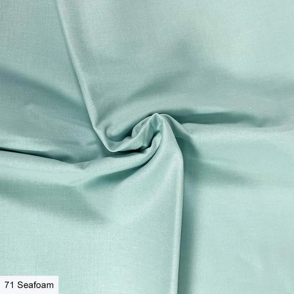 Seafoam, Organic Premium Plain Cotton - Sunnyside Fabrics UK