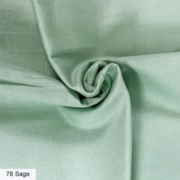 Sage, Organic Premium Plain Cotton - Sunnyside Fabrics UK