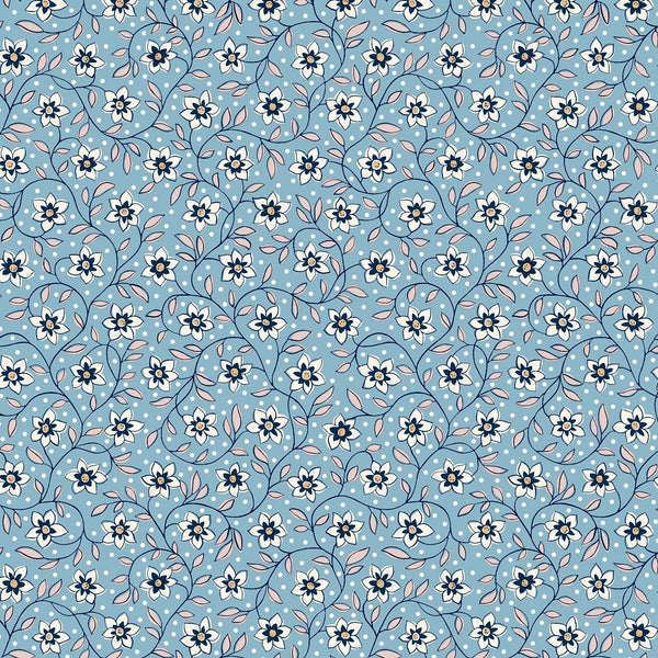 Liberty Lily Trail Denim Florals - Sunnyside Fabrics - Sunnyside Fabrics UK