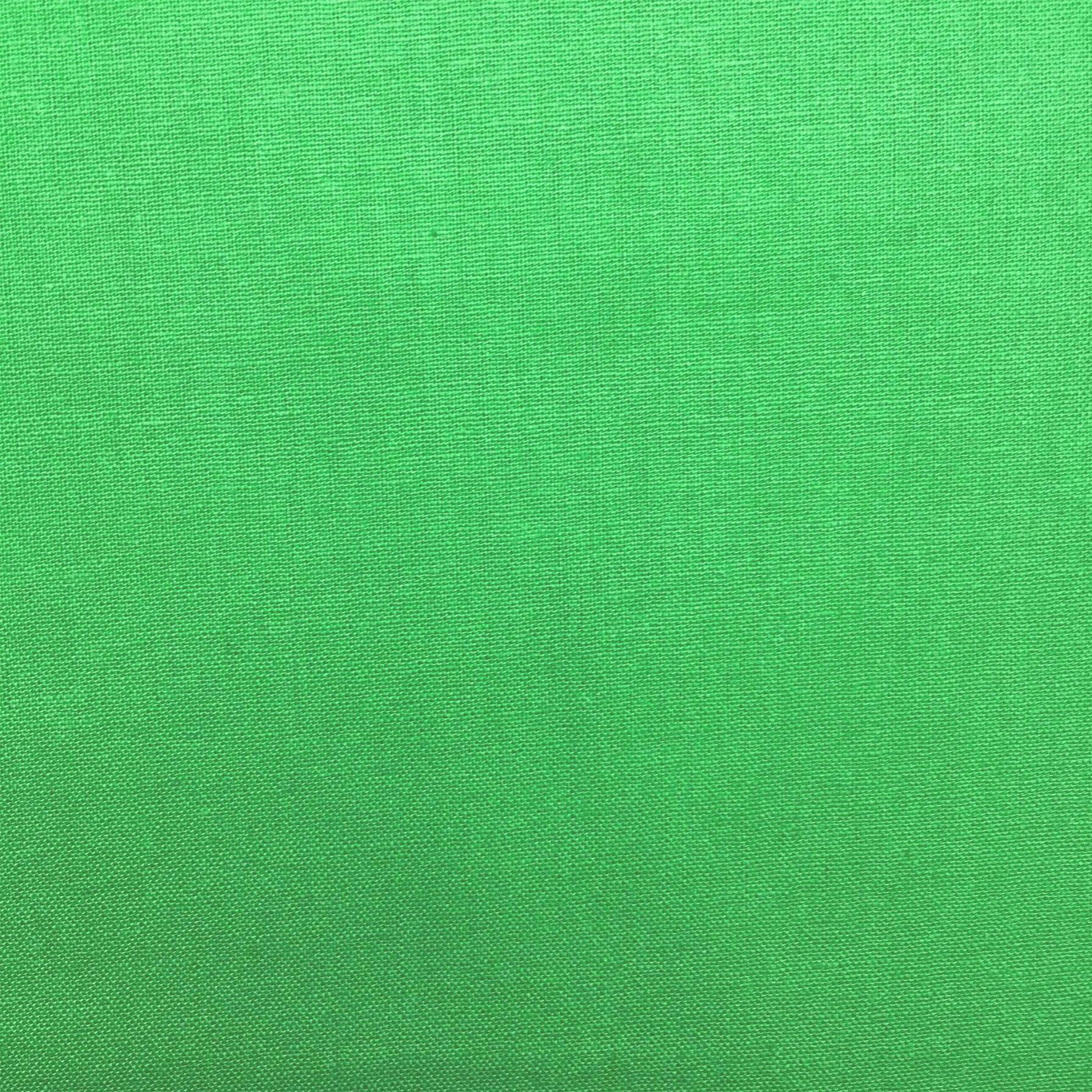 Bright Green Homespun Plain Cotton Fabric | Sunnyside Fabrics UK ...