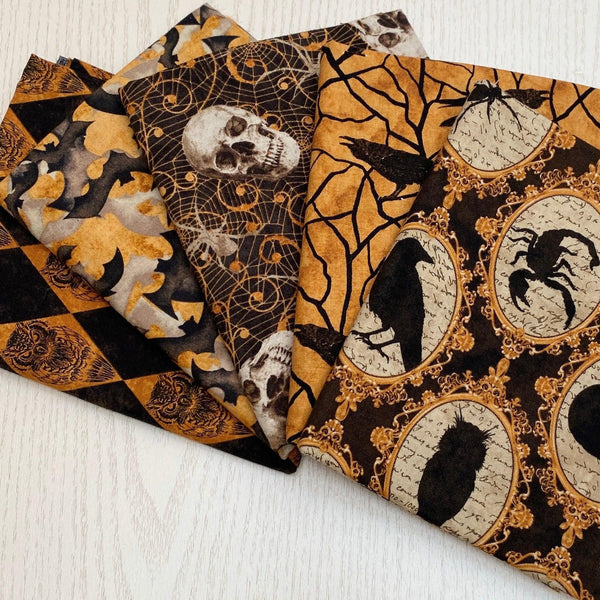 Deja Boo, Halloween Cotton Fabric Bundle | Sunnyside Fabrics UK ...