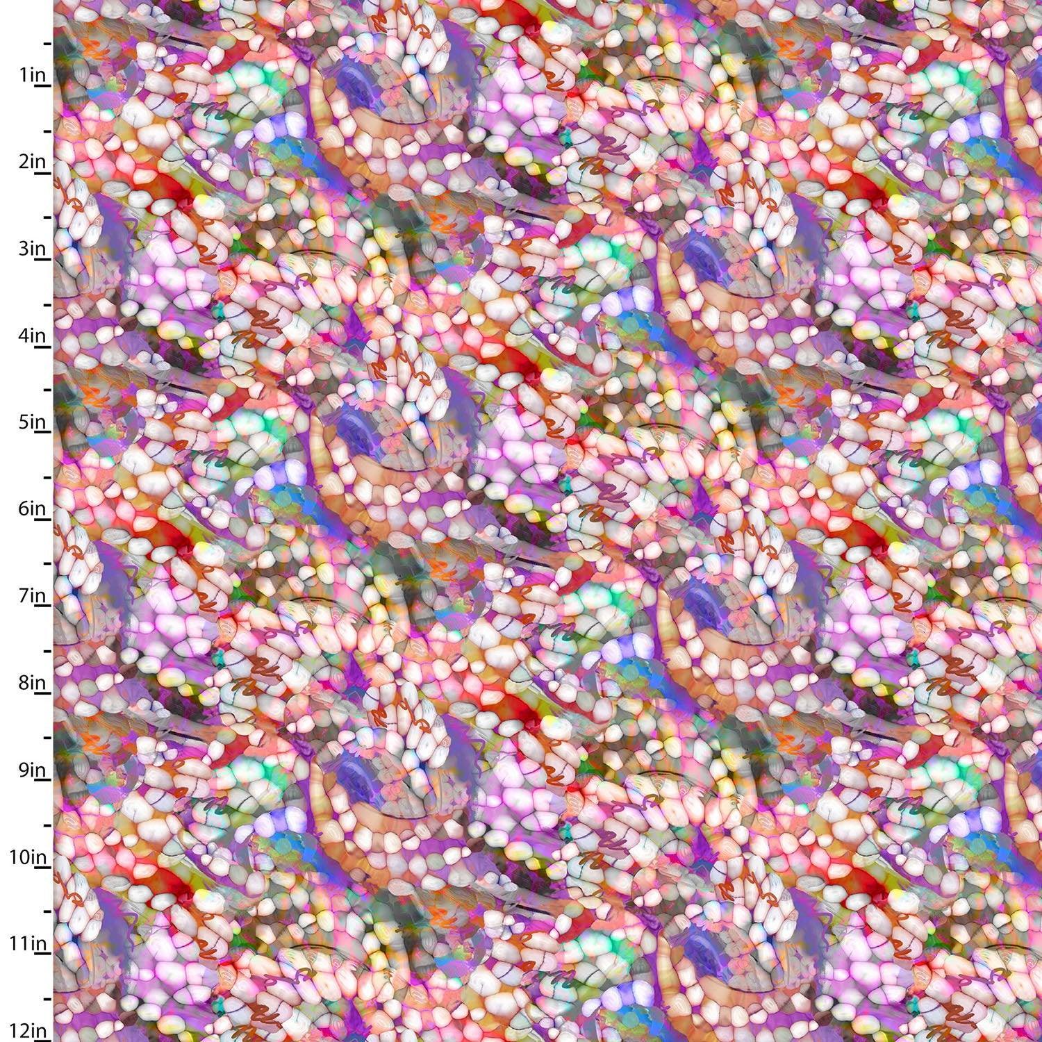3 Wishes Fabric, Octopus Texture, Shining Sea, Cotton Fabric ...