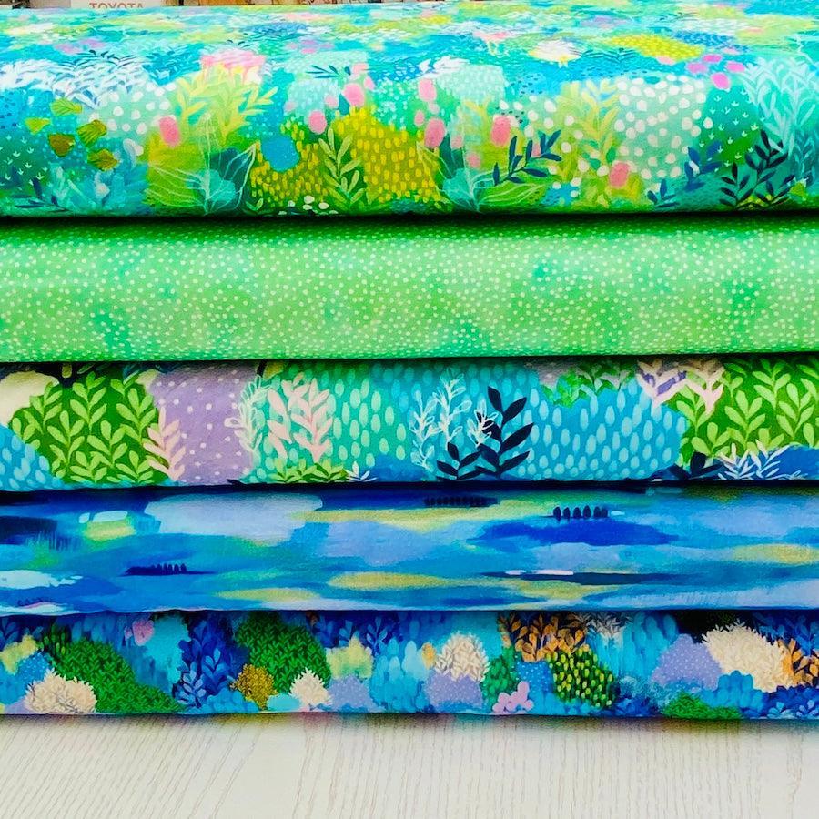 Robert Kaufman, Painterly Trees Green Trees Bundle | Sunnyside Fabrics ...