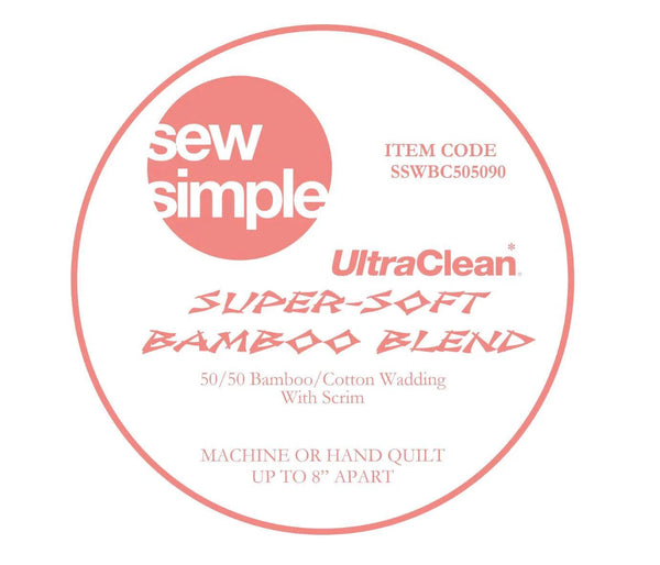 Sew Simple Bamboo Premium Quilt Wadding | Sunnyside Fabrics UK ...